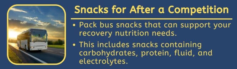 Healthy Bus Snacks for Athletes - Nutrition By Mandy