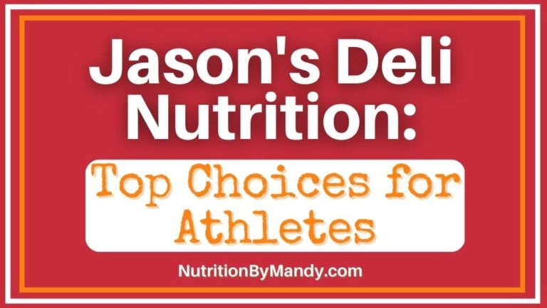 Jason's Deli Nutrition: Top Choices for athletes - Nutrition By Mandy