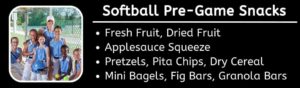 Best Softball Snack Ideas for Games and Tournaments - Nutrition By Mandy