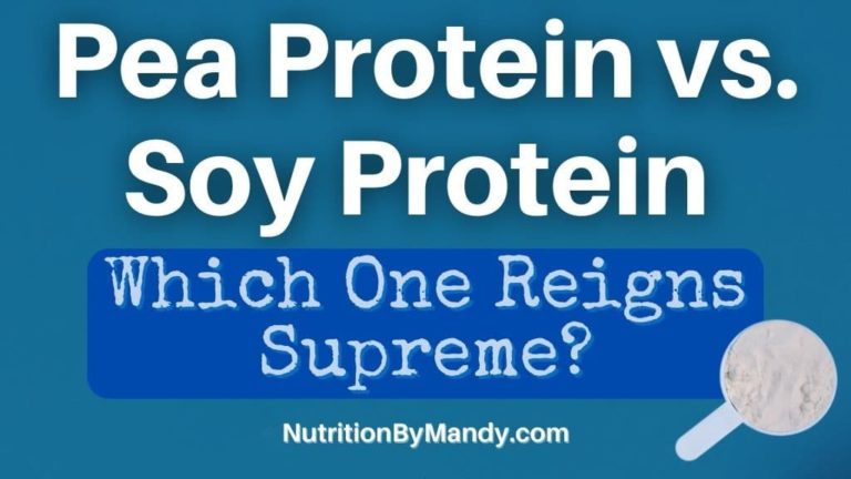Pea Protein vs. Soy Protein: Which One Reigns Supreme? - Nutrition By Mandy