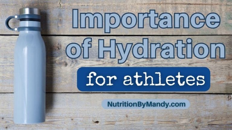 Importance of Hydration for Athletes - Nutrition By Mandy