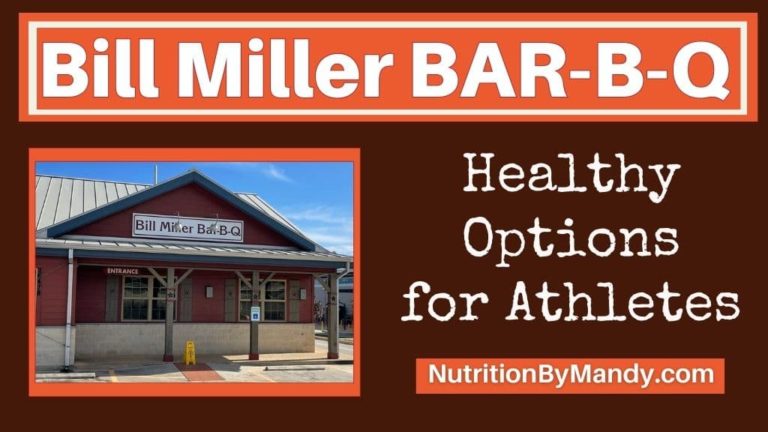 Bill Miller’s Nutrition: Healthy Options for Athletes - Nutrition By Mandy