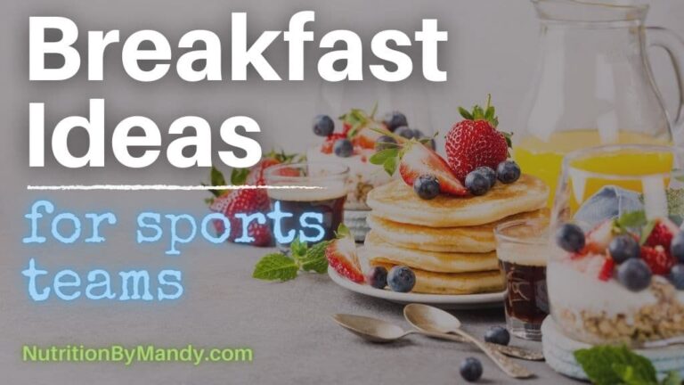 11 Sports Team Breakfast Ideas - Nutrition By Mandy